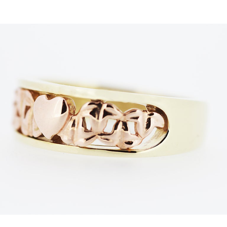 Clogau Welsh Rose Gold Ring, 9K British Hallmarked with Certificate For ...