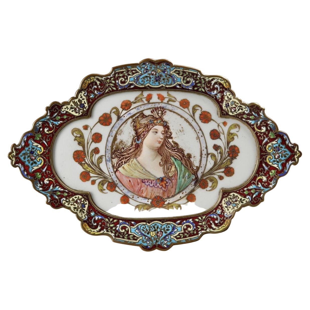 Two Hand Painted Abstract Ceramic Plates by Alan Beitner Signed, Design ...