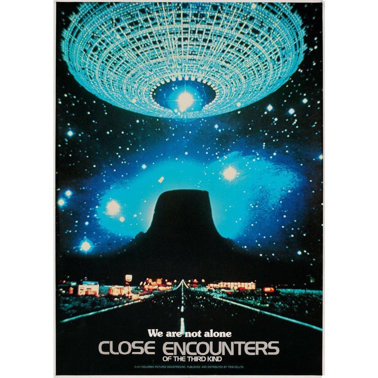 Close Encounters of the Third Kind 1977 Japanese Commercial Poster For ...