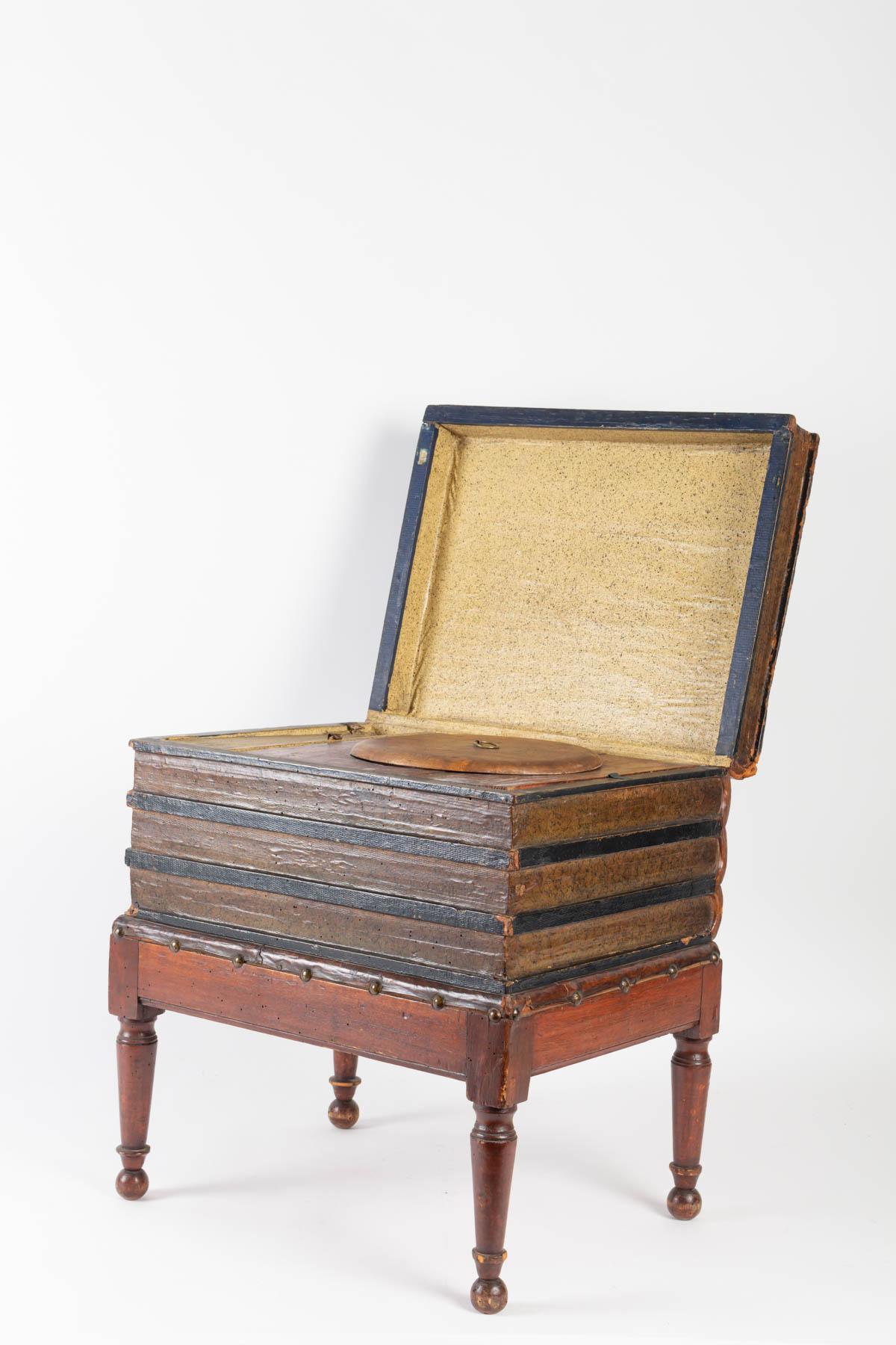 Close Stool with Format of the False Books For Sale at 1stDibs