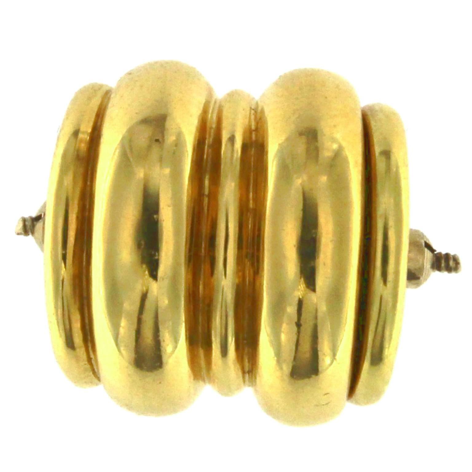 Closure in Yellow and White Gold in 18 Karat Gold For Sale at 1stDibs
