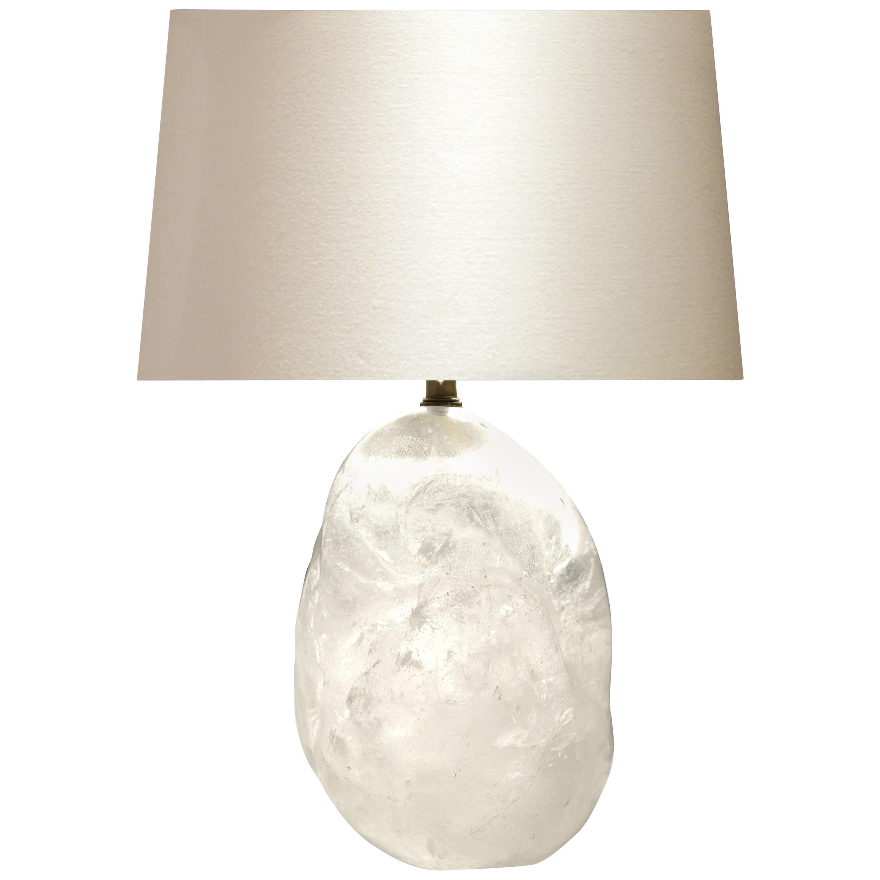 Cubic Form Rock Crystal Lamps by Phoenix For Sale at 1stDibs