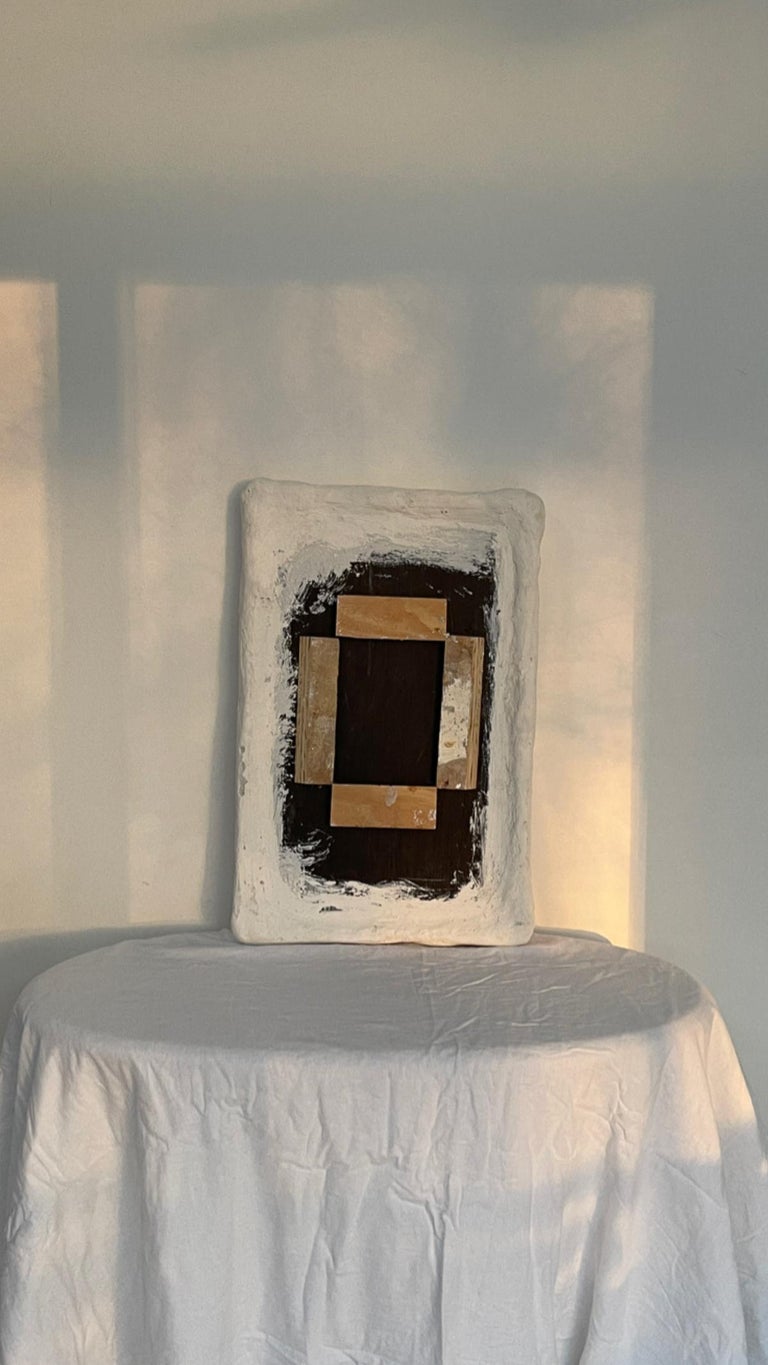 Cloud Mirror Made with Plaster and Reclaimed Mirror at 1stDibs | white ...