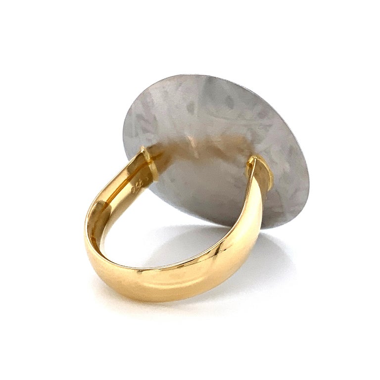 Georg Spreng - Cloud Ring Gold Platinum 950 with Round Mint Turquoise ...