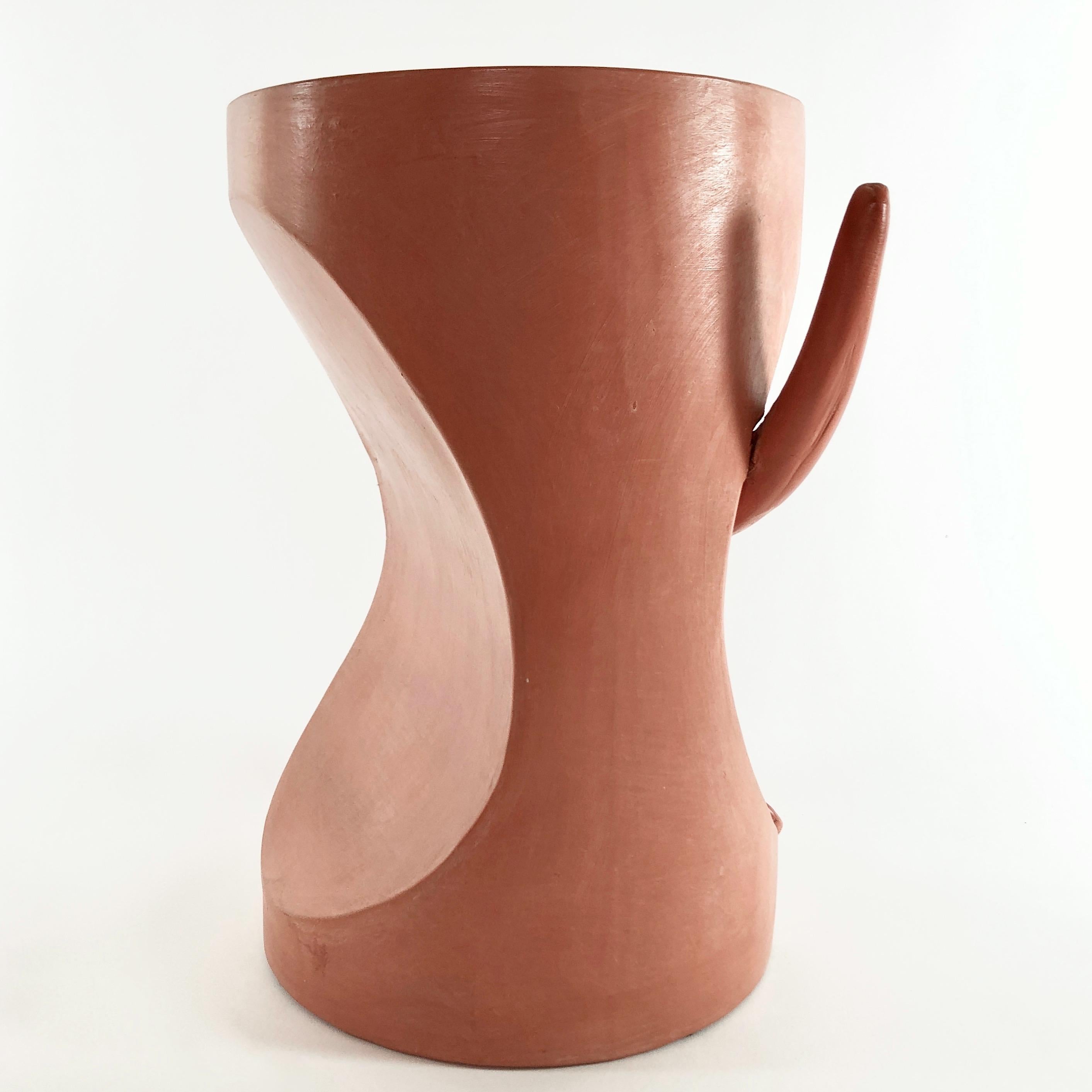 Cloutier, Abstract Ceramic Bull Sculpture at 1stDibs