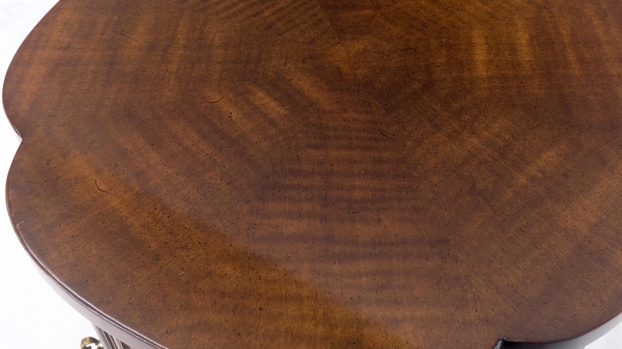 Clover Shape Stand Pedestal End Table One Drawers Storage Compartment ...