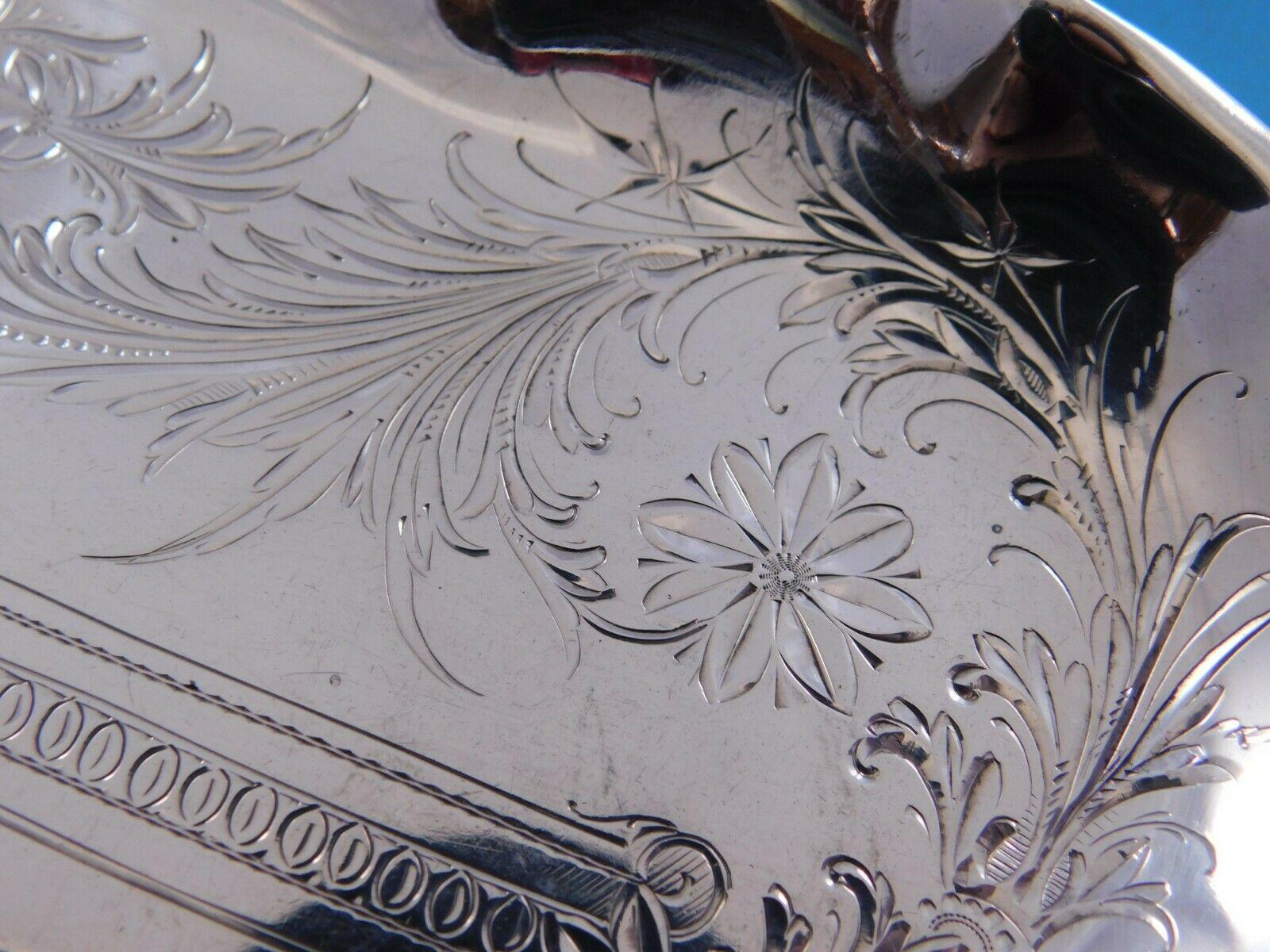 Cluny by Gorham Sterling Silver Crumber Floral Design on Blade Brite ...