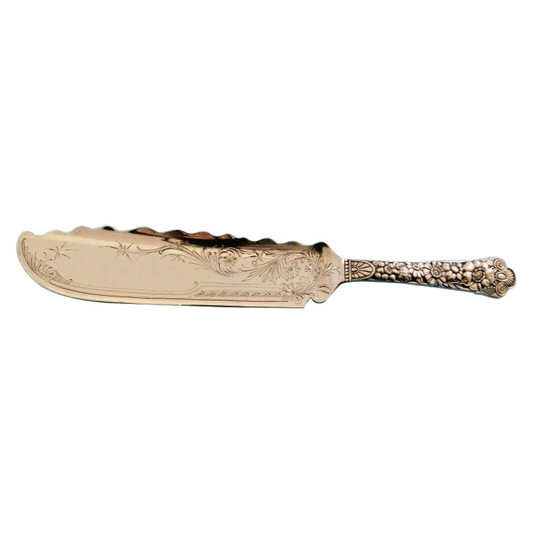 Cluny by Gorham Sterling Silver Ice Cream Slice Brite Cut Blade For ...