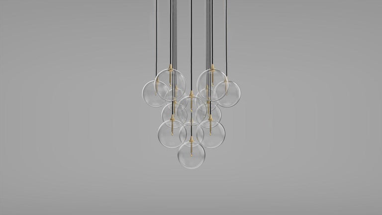 Cluster 13 Chandelier For Sale at 1stDibs