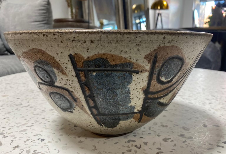 Clyde Burt Signed Large Mid-Century Modern Studio Pottery Ceramic Art ...
