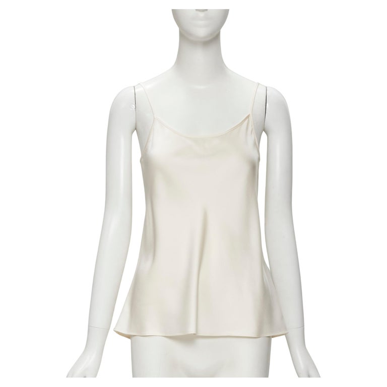 CO COLLECTION beige rayon wool camisole tank top XS For Sale at 1stDibs