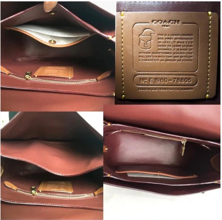 Coach Archive Courier Bag Saddle Leather Shoulder Bag Bonnie Cashin ...