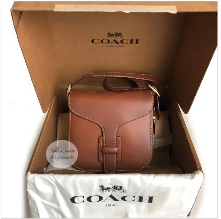 Coach Archive Courier Bag Saddle Leather Shoulder Bag Bonnie Cashin ...