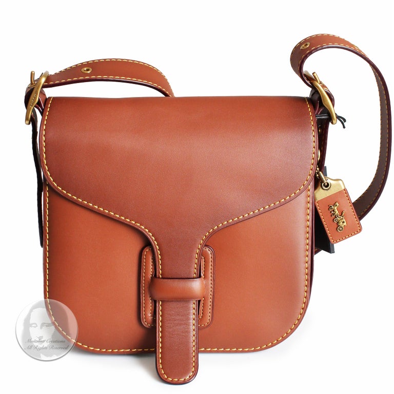 Coach Archive Courier Bag Saddle Leather Shoulder Bag Bonnie Cashin ...