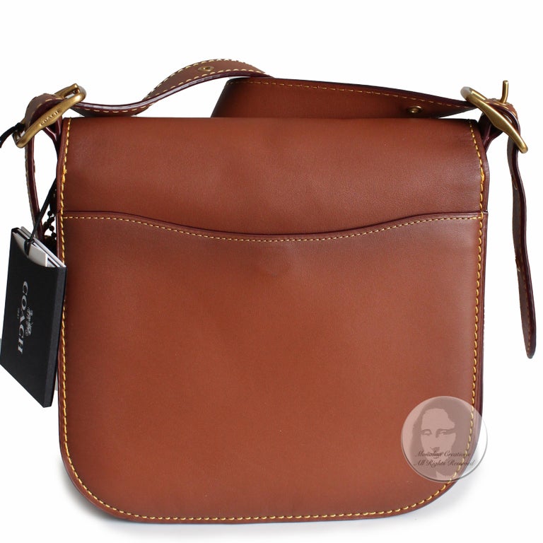 Coach Archive Courier Bag Saddle Leather Shoulder Bag Bonnie Cashin ...