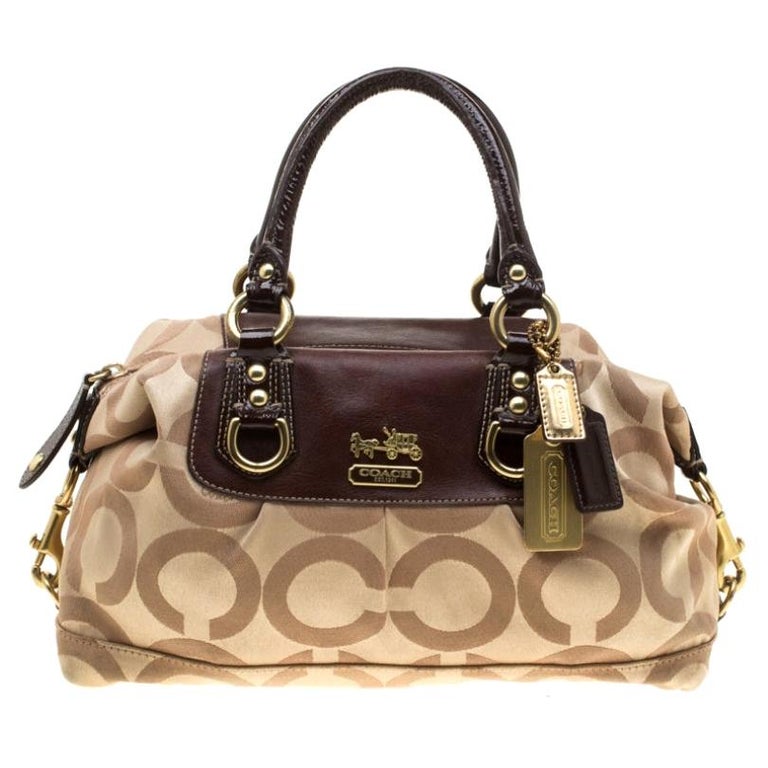 Coach Beige/Brown Signature Canvas Tote For Sale at 1stDibs | coach ...