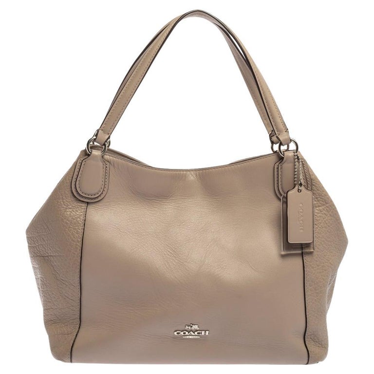 Coach Beige Leather Satchel at 1stDibs