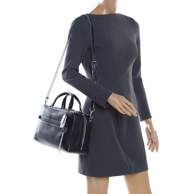 Coach Black Leather Large Bleecker Toaster Satchel For Sale at 1stDibs ...