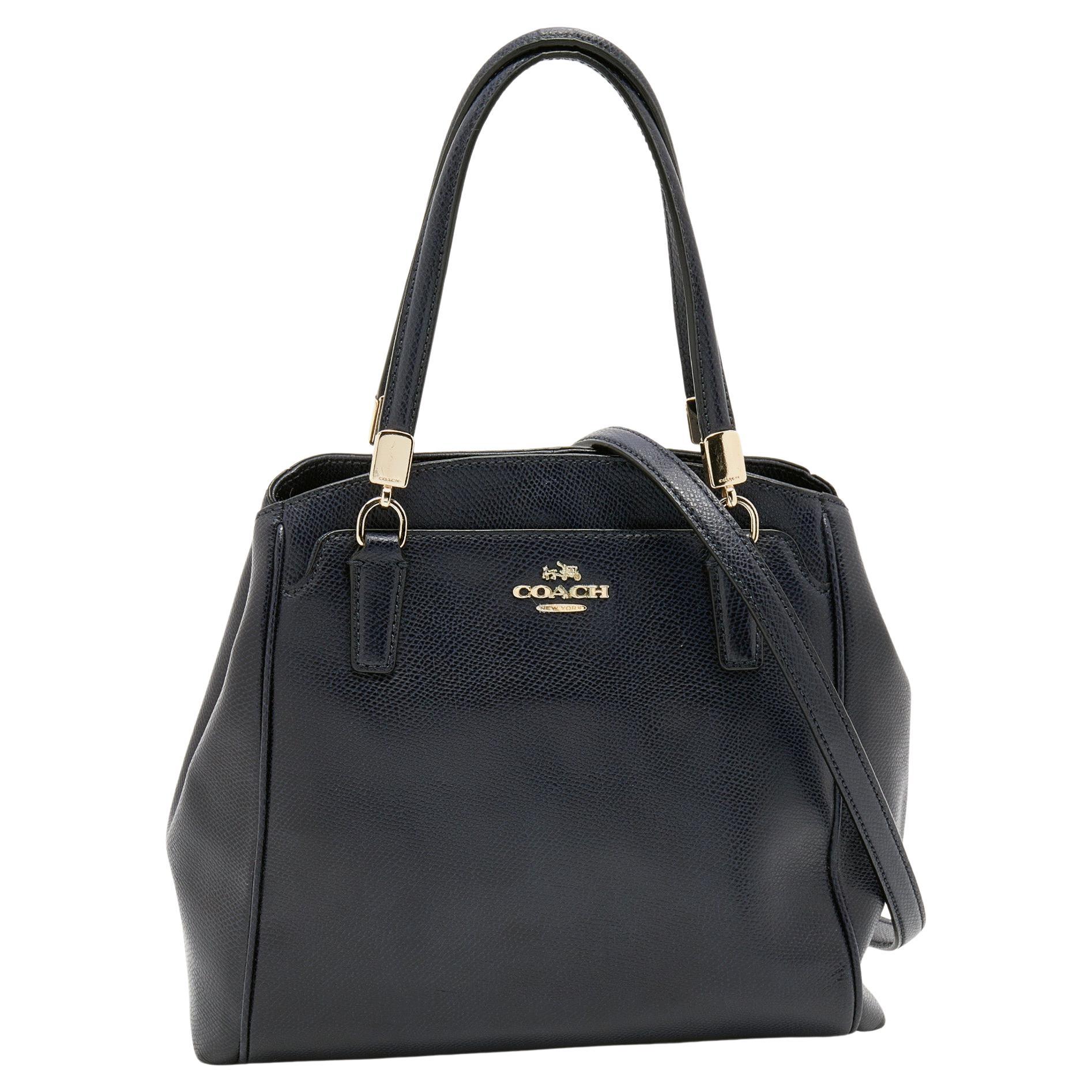 Coach Blue Leather Minetta Satchel For Sale at 1stDibs