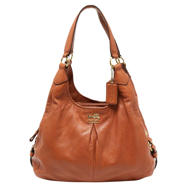 Coach Brown Leather Madison Hobo For Sale at 1stDibs