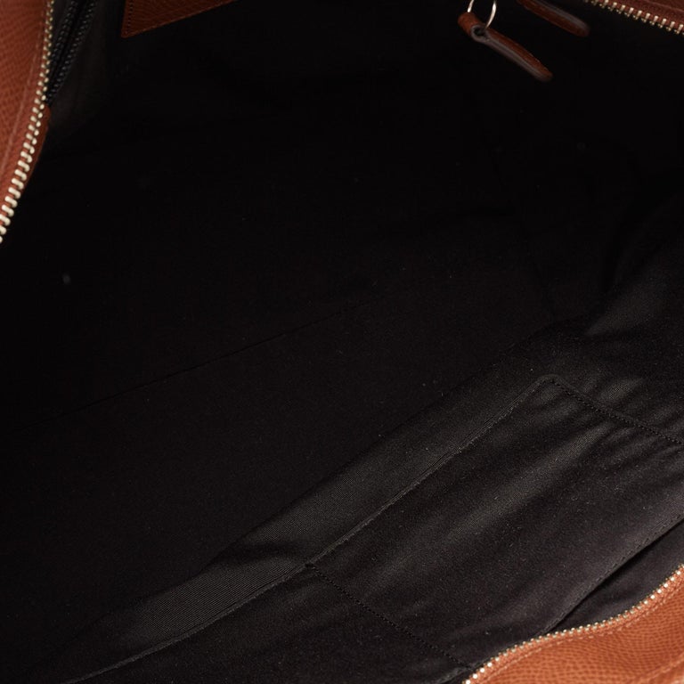 Coach Brown/Neon Green Leather Taxi Tote at 1stDibs