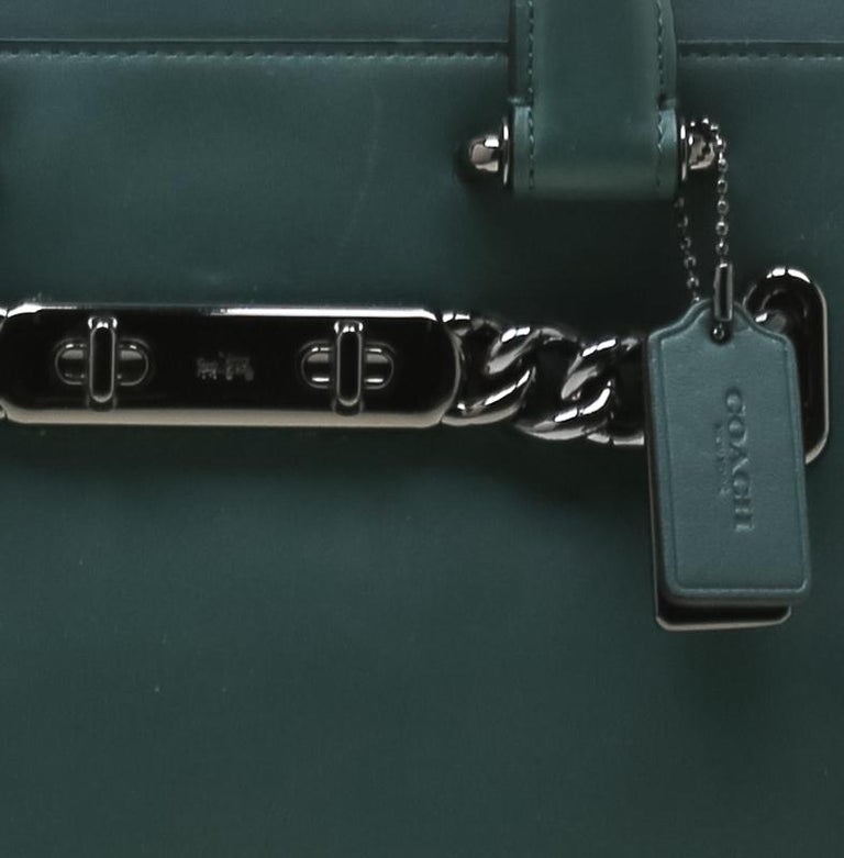 Coach Deep Green Leather Swagger 27 Satchel For Sale at 1stDibs | green ...
