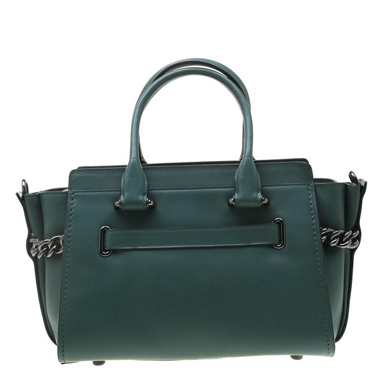 Coach Deep Green Leather Swagger 27 Satchel For Sale at 1stDibs | green ...