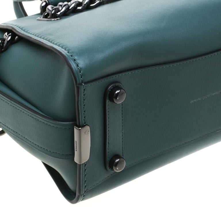 Coach Deep Green Leather Swagger 27 Satchel For Sale at 1stDibs | green ...