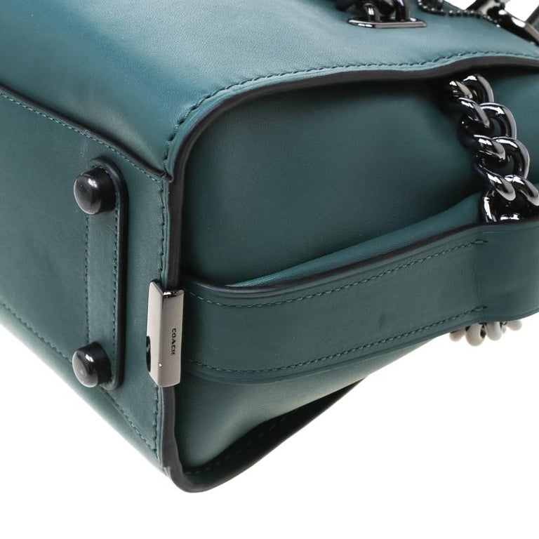 Coach Deep Green Leather Swagger 27 Satchel For Sale at 1stDibs | green ...