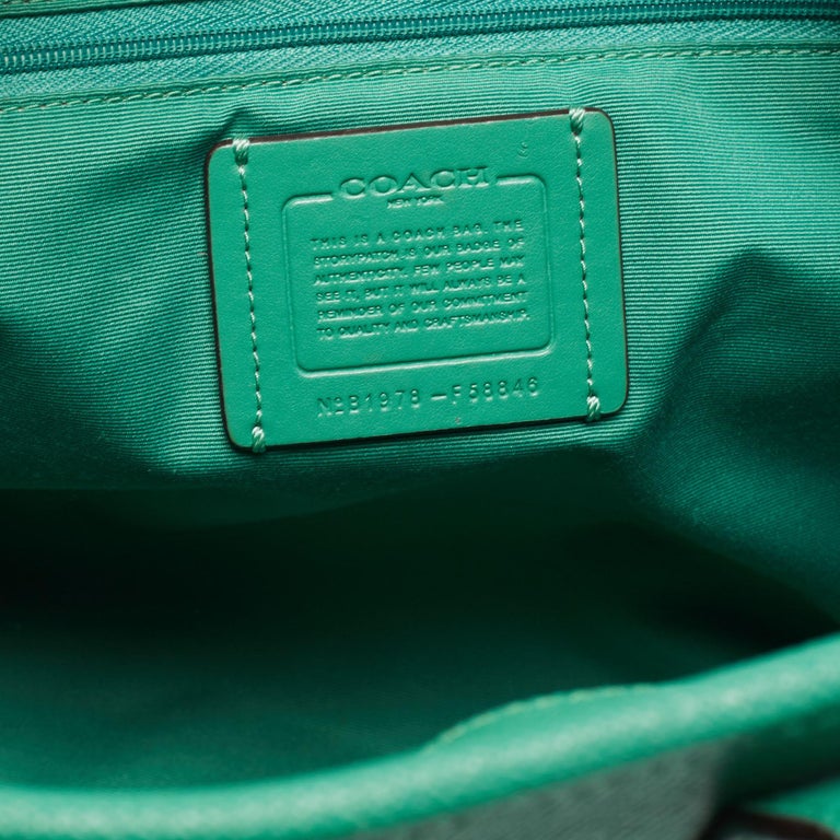 Coach Green Leather City Zip Tote at 1stDibs