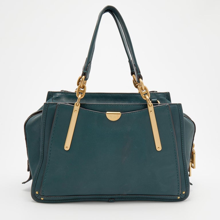 Coach Green Leather Dreamer Satchel at 1stDibs