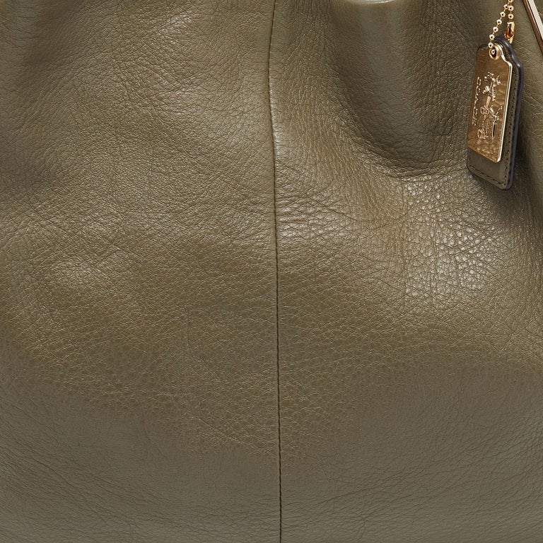 Coach Green Leather Phoebe Madison Shoulder Bag For Sale at 1stDibs