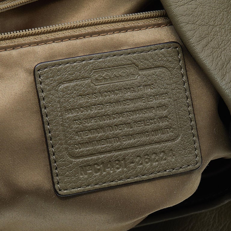 Coach Green Leather Phoebe Madison Shoulder Bag For Sale at 1stDibs