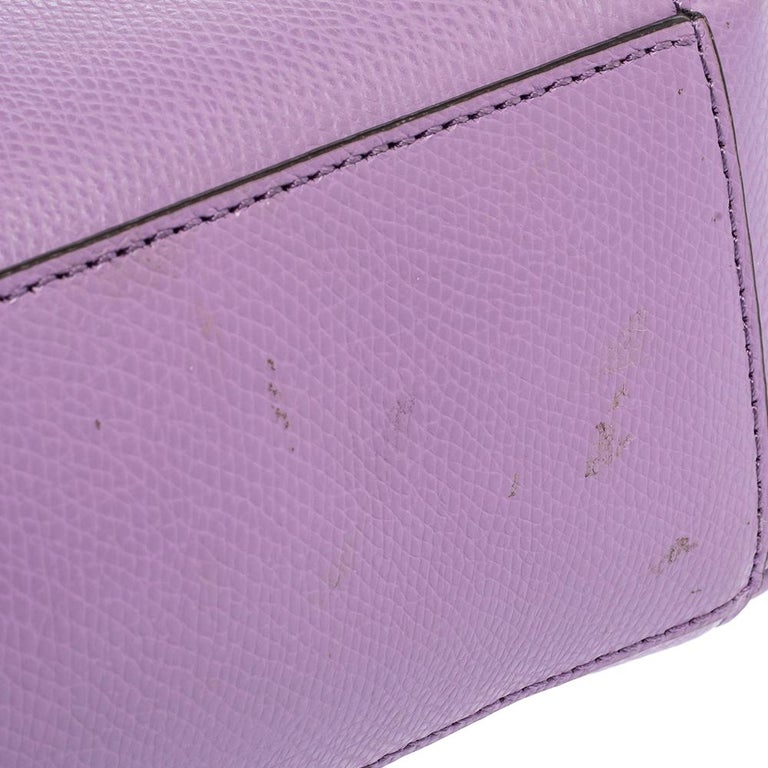 Coach Lilac Leather Mini Christie Carryall Satchel For Sale at 1stDibs