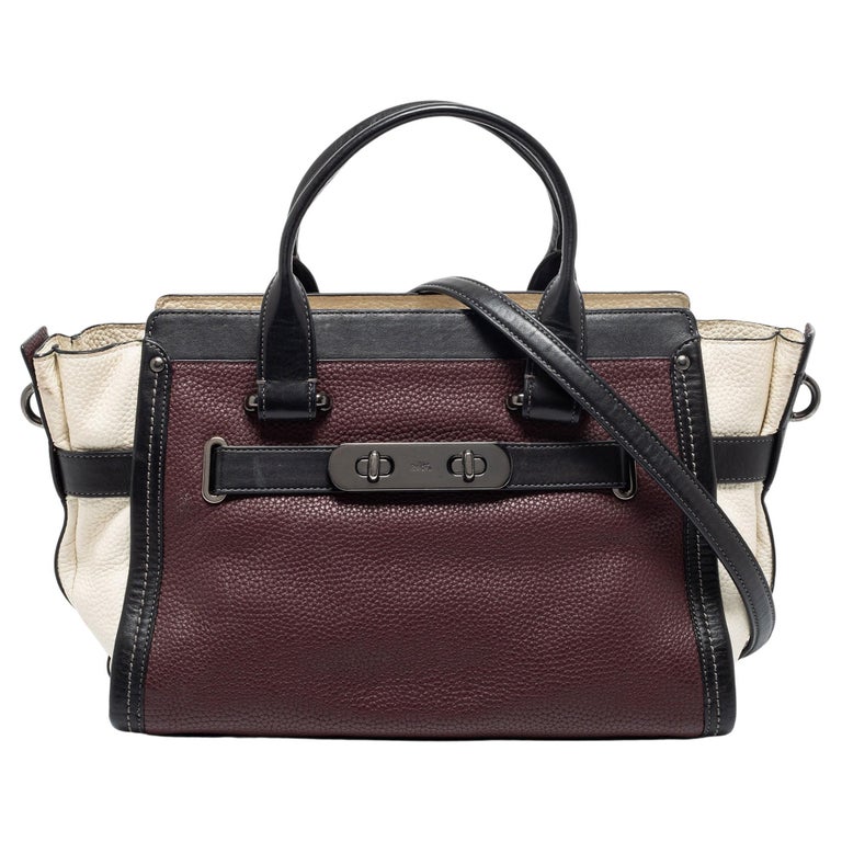 Coach Multicolor Leather Swagger Tote For Sale at 1stDibs
