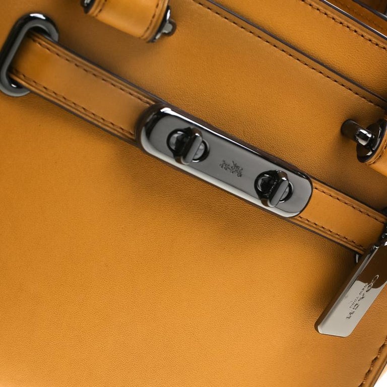 Coach Mustard Leather Swagger 20 Tote For Sale at 1stDibs