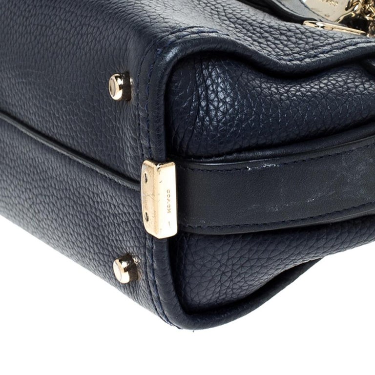 Coach Navy Blue Leather Swagger 20 Tote For Sale at 1stDibs