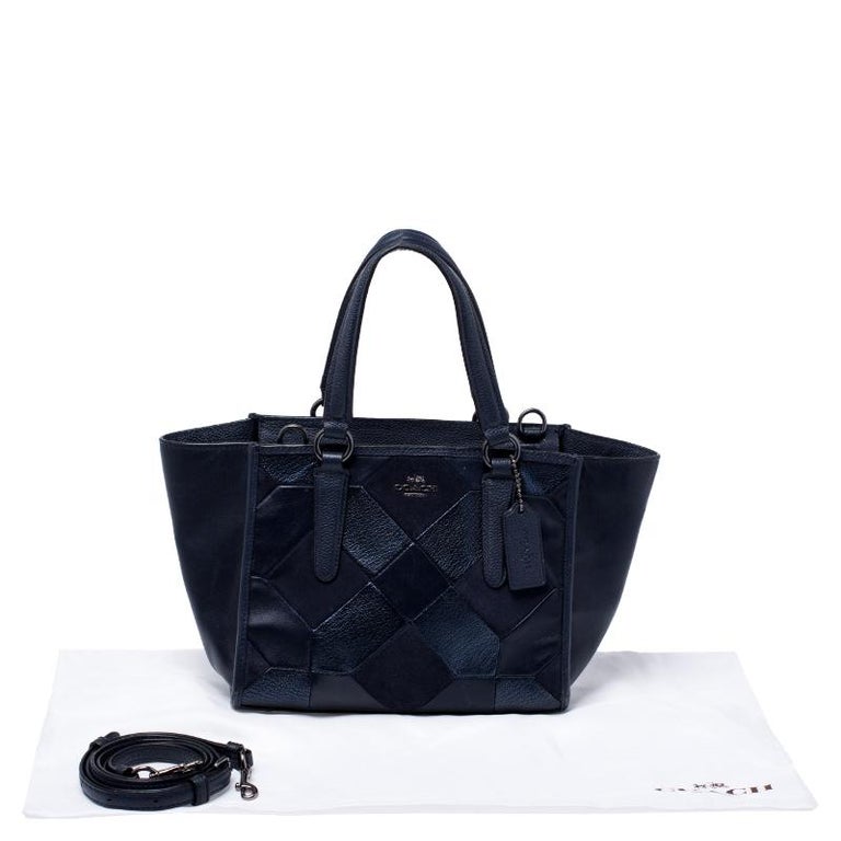 Coach Navy Patchwork Leather Mini Crossbody Bag at 1stDibs | coach ...