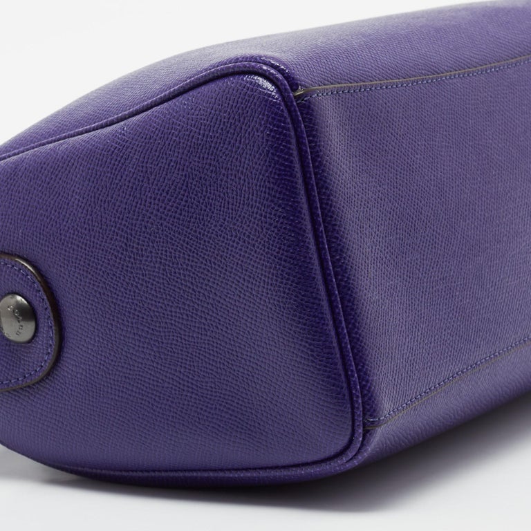 Coach Purple Leather Mini Bennett Satchel For Sale at 1stDibs