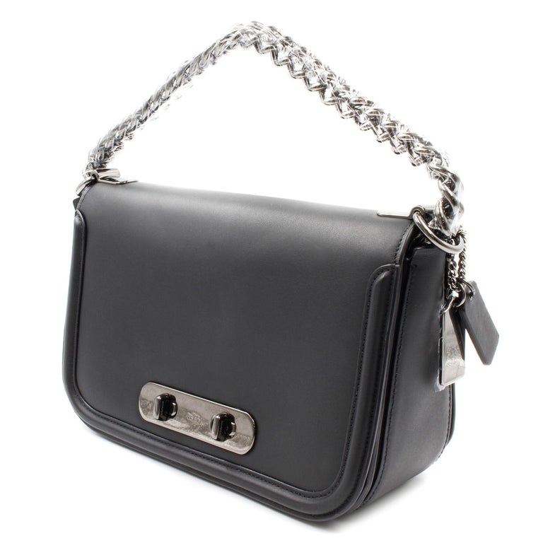 Coach Swagger Leather Gunmetal Hardware Crossbody Shoulder Womens Purse ...