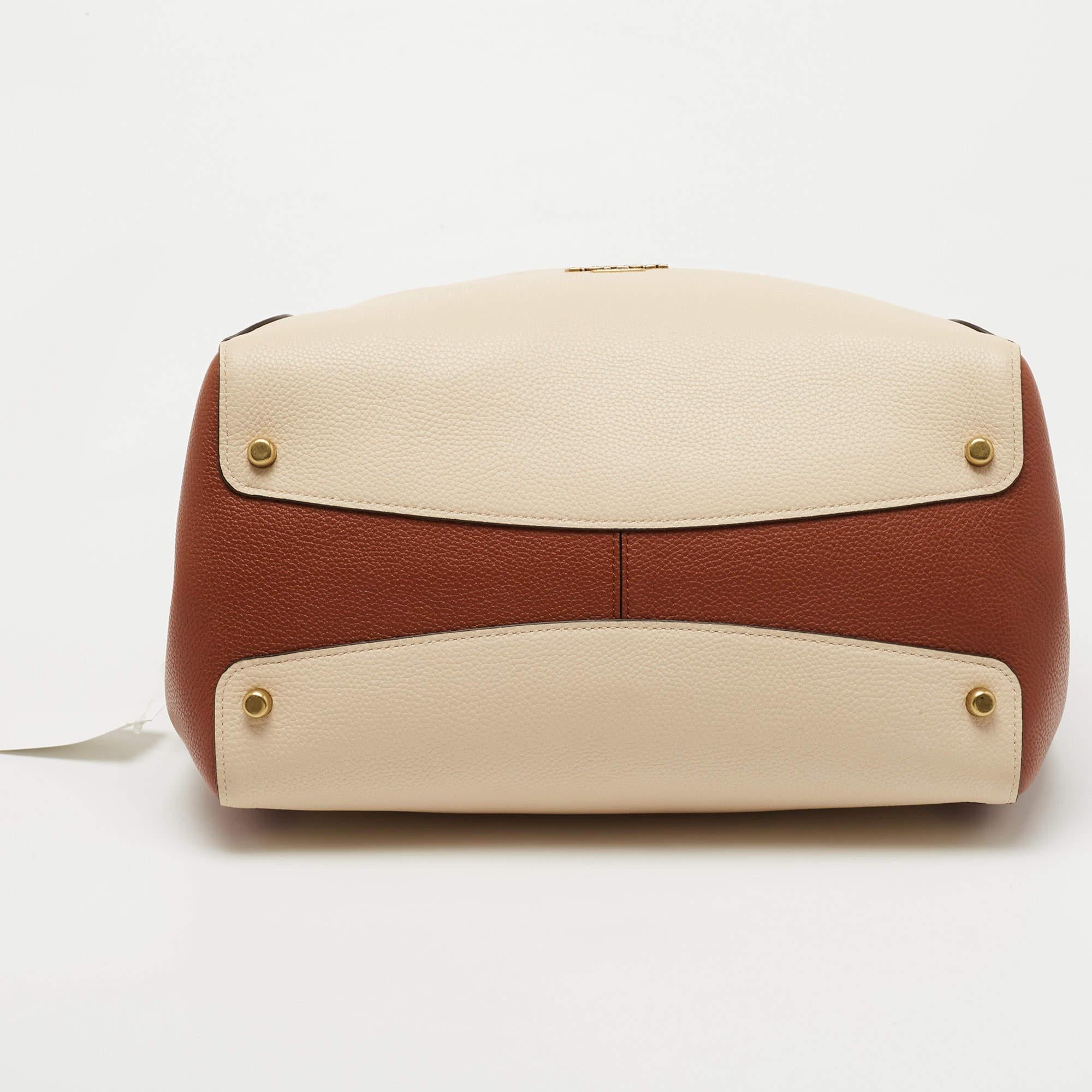 Coach Tri Color Leather Hadley Hobo at 1stDibs