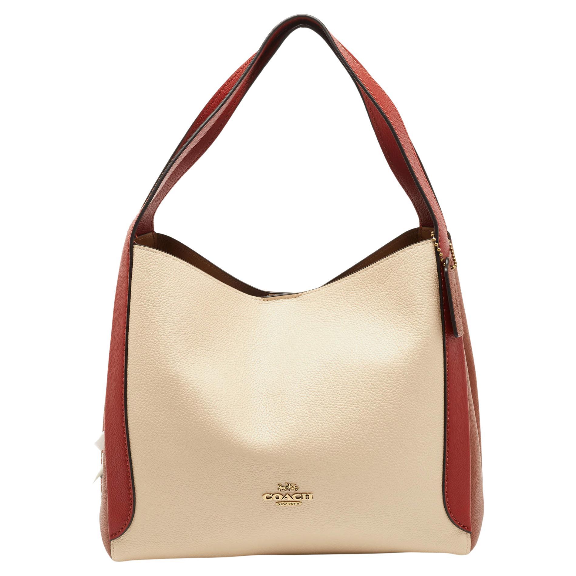 Coach Tri Color Leather Hadley Hobo at 1stDibs