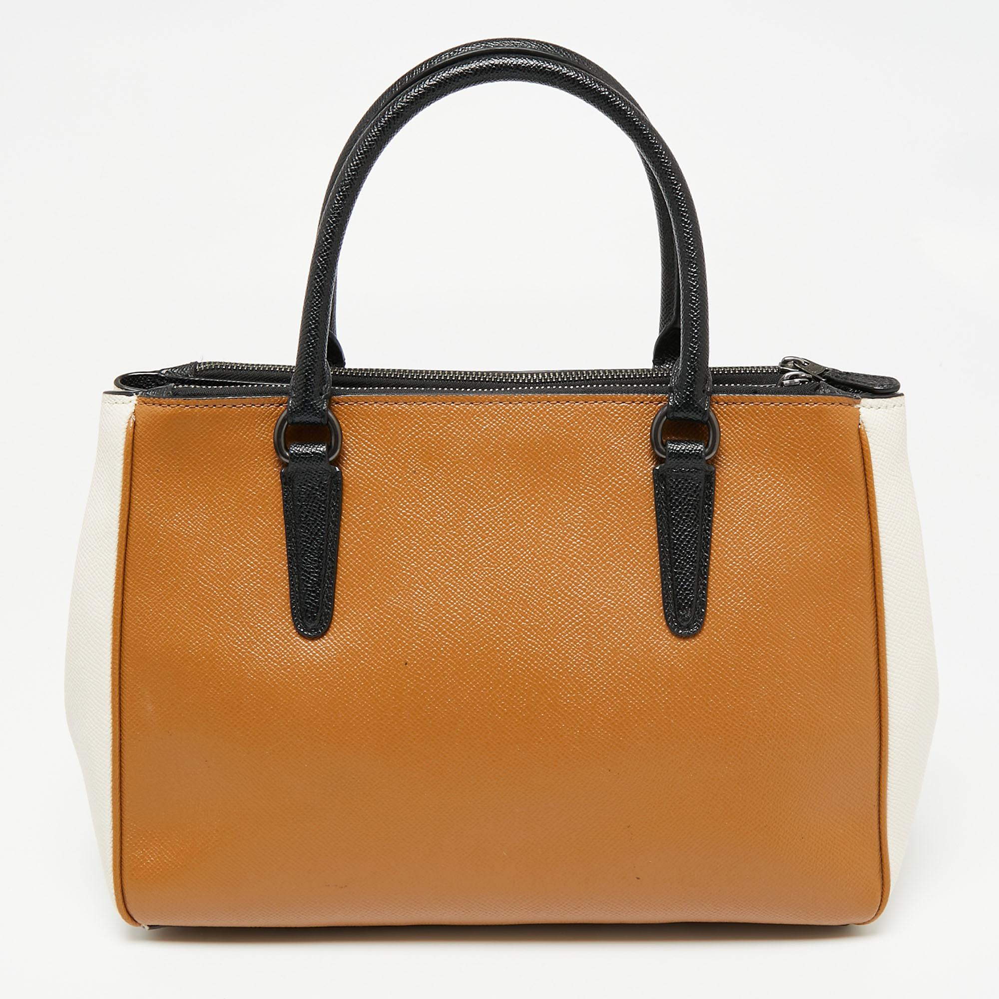 Coach Tri-Color Leather Surrey Carryall Tote at 1stDibs | coach ...