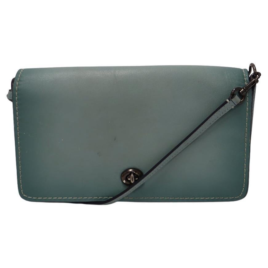 Coach Women's Blue Ombre Dinky 24 Leather Cross-Body Bag For Sale at ...