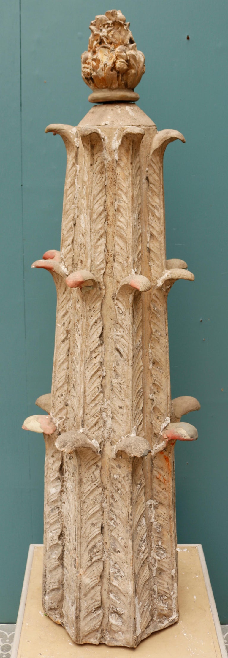 Statutory Coade Artificial Stone Finial For Sale at 1stDibs