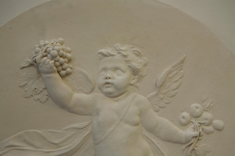 Coade - 'Coade' Stone Decorative Roundel of Four Seasons Autumn in ...