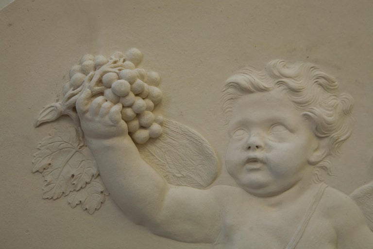 Coade - 'Coade' Stone Decorative Roundel of Four Seasons Autumn in ...