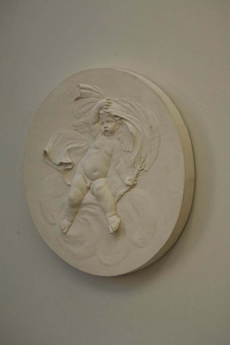 Coade - Coade Decorative Roundel of Four Seasons - Winter For Sale at ...