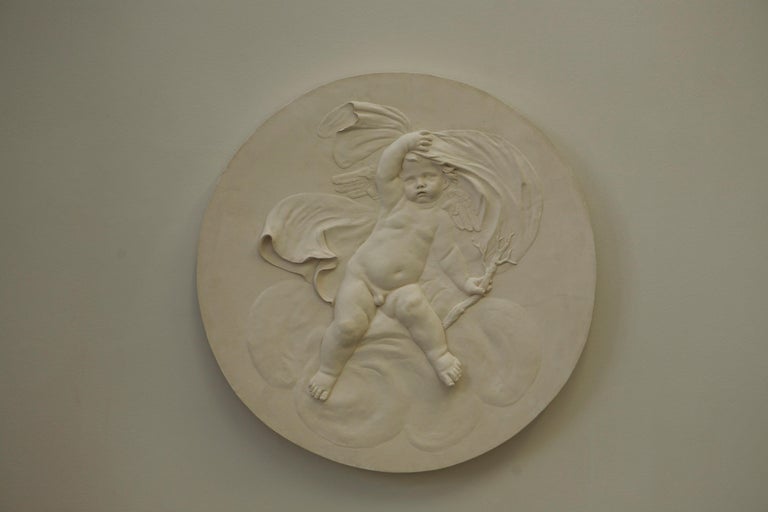 Coade - Coade Decorative Roundel of Four Seasons - Winter For Sale at ...