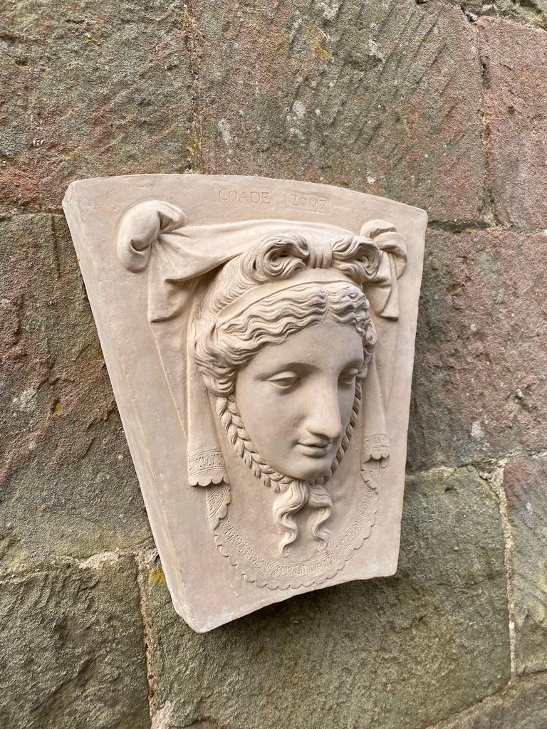 Coade - 'Coade' Stone Decorative Keystone Female Head, in Classical ...